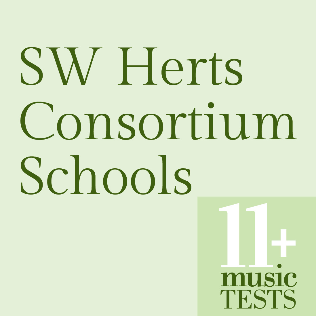 SW Herts. Music Aptitude Test - the first stage.